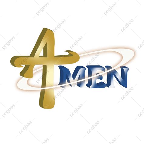 Three Dimensional Font Style Of Amen Religious Language Amen Religion