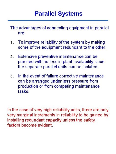 reliability of systems overview series system parallel system