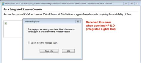 Fix Java Error In Internet Explorer Orions Cache