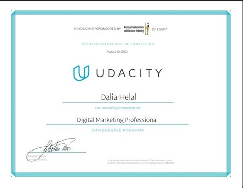 Dalia Helal On Linkedin Digitalmarketing Udacity