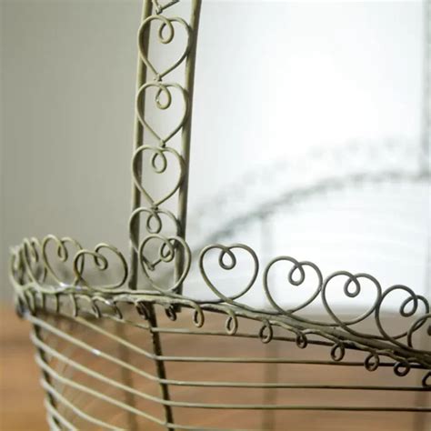 Vintage French Large Wire Basket Cest Jolie Cest Chic