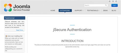Comparison Of Joomla Security Extensions Websites N More Sydney