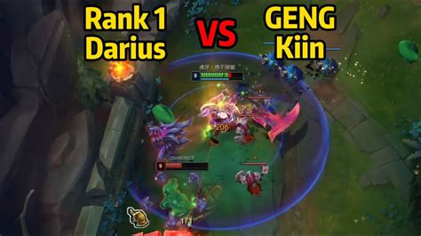 Rank 1 Darius Vs Geng Kiin Zac 2 Solo Kills Youtube