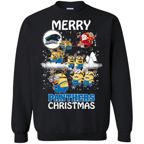Eastern Illinois Panthers Minion Ugly Christmas Sweatshirt