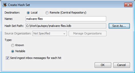 Autopsy User Documentation Hash Lookup Module