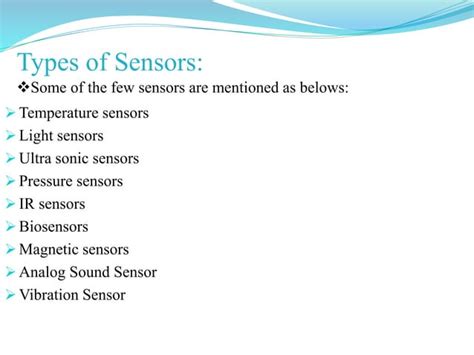 Basic Sensors Technology Pptx