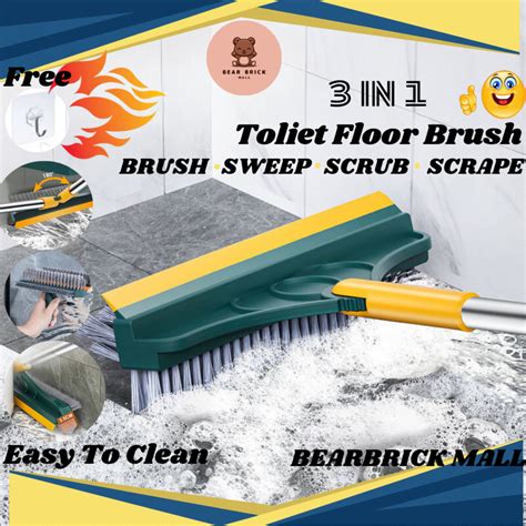 Toilet Brush Berus Tandas 3in1 Brush Magic Broom 刷子 扫把 洗地刷 Water