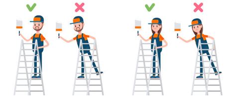 Step Ladder Safety Illustrations Royalty Free Vector Graphics And Clip