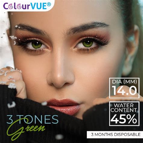 Colourvue 3 Tones Quarterly Disposable Coloured Contact Lenses Colourvue 3 Tones Quarterly Disposable Coloured Contact Lenses