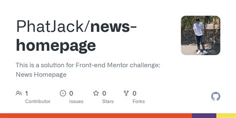 Github Phatjack News Homepage This Is A Solution For Front End Mentor Challenge News Homepage