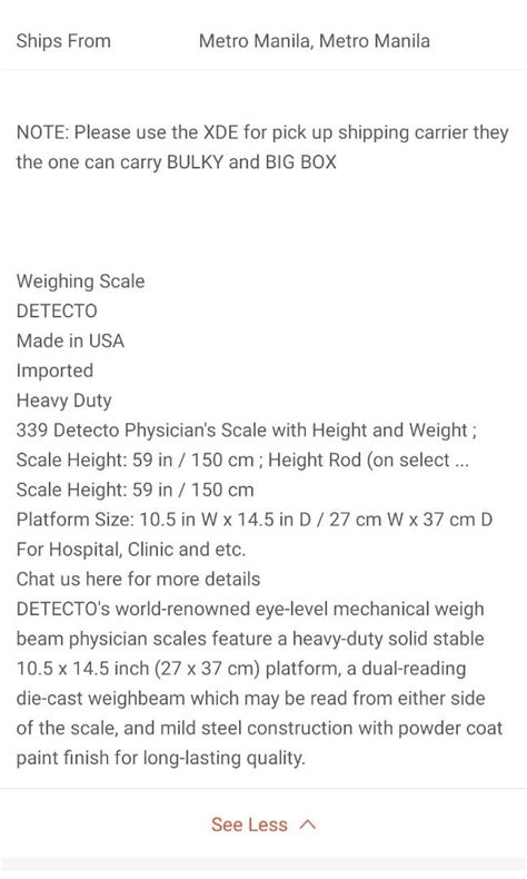 Detecto Weighing Scale Health And Nutrition Health Monitors And Weighing