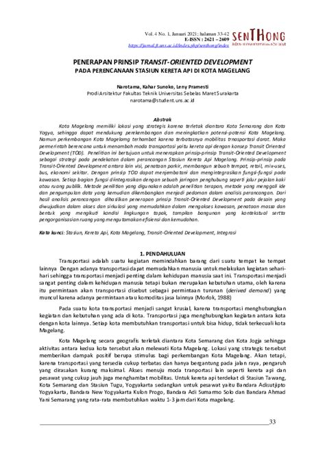 Pdf Penerapan Prinsip Transit Oriented Development Pada Perencanaan Stasiun Kereta Api Di Kota Pdf Penerapan Prinsip Transit Oriented Development Pada Perencanaan Stasiun Kereta Api Di Kota