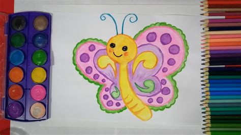 Pintando Mariposa Vídeos Para Niños Youtube