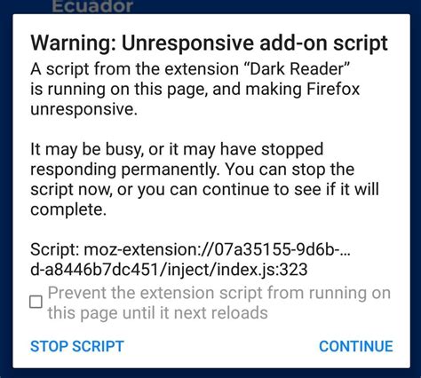 Waterfox For Android Getting Rid Of Unresponsive Script Dialog Rwaterfox