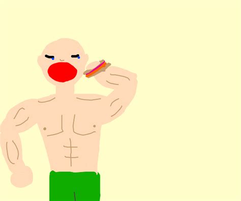 Terry Bogard Eats A Hot Dog Drawception