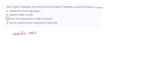 Solved What Causes A Diabetic Coma A Severe Hyperglycemia B Too Much Insulin Which Causes