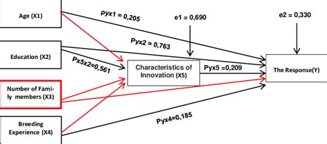 The Results Of The Path Analysis Model Design Download Scientific Diagram