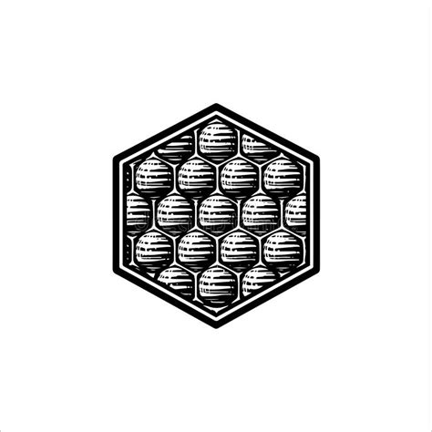 Bee Hive Vector Icon Vintage Retro Logo Illustration Design Stock Vector Illustration Of