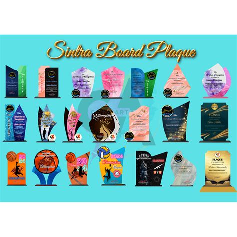 Customized Sintra Plaque And Trophy Frames With Print And Free Lay Out