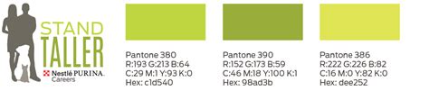 Pantone 390 Green And Grey Logo