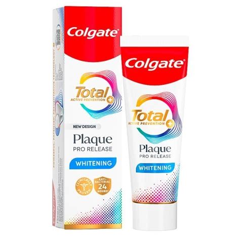 Colgate Total Plaque Pro Release Whitening Toothpaste 75ml Toiletries