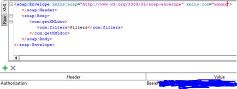 Web Services Authorization Bearer Soap Request Stack Overflow