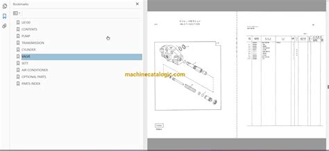Hitachi Lx100 Wheel Loader Full Parts Catalog