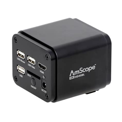 Amscope 4k 8mp Hdmi Usb Microscope Camera Black Jar Hearts