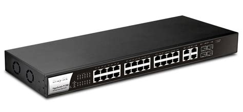 28 port web smart gigabit switch draytek g1280 digitech jsc
