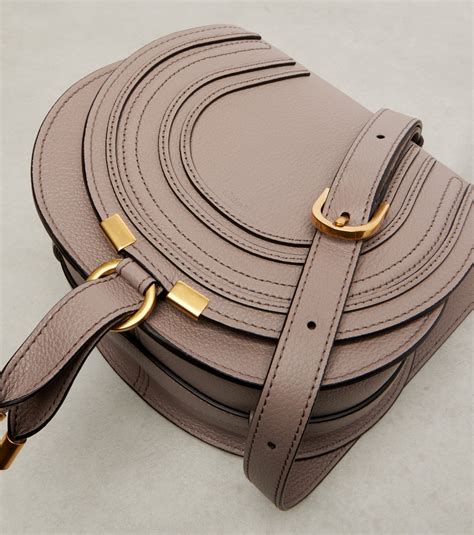 Marcie Small Leather Crossbody Bag In Grey Chloe Mytheresa