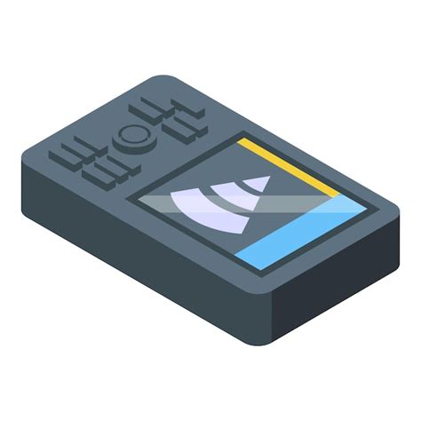 Premium Vector Portable Gps Navigator Device Showing Location Tracking With Wifi Symbol On Screen