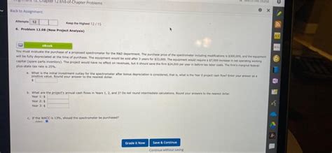 Solved Chapter 12 End Of Chapter Problems One Back To