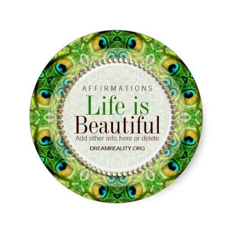 Peacock Fresh Green Geometry Custom Round Sticker Zazzle Round Stickers Geometry Custom