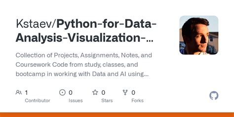 GitHub Kstaev Python For Data Analysis Visualization And Machine Learning Collection Of
