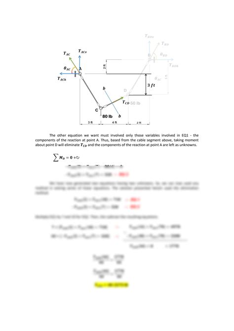 Solution Structural Theory Situational Problem About Cable Loaded With