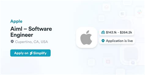 Aiml Software Engineer Apple Simplify Jobs