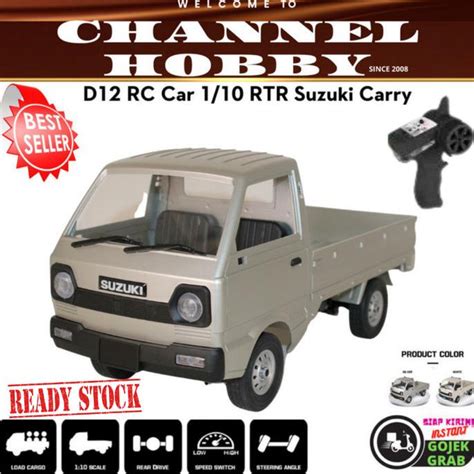 Jual Wpl D12 Rc Car 110 D12 Rc Drift Suzuki Carry Pickup Mobil