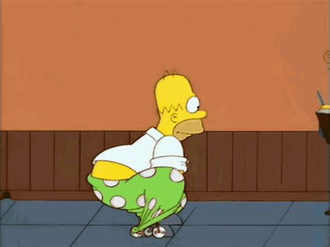 Homer Simpson Pants Down  Homer Simpson Pants Down Tiny Bike