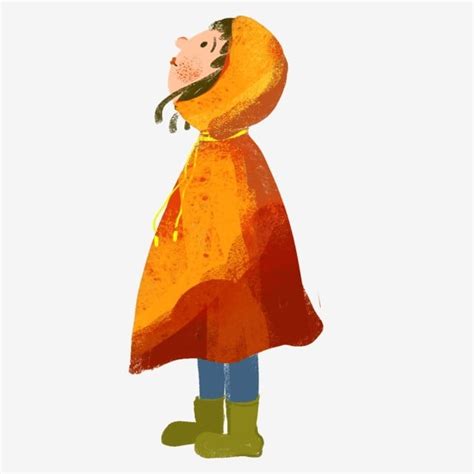 신선한 비옷 소녀 일러스트 장식 요소 장식 요소 손으로 그린 십대 소녀 Png 일러스트 및 Psd 이미지 무료 다운로드 Pngtree