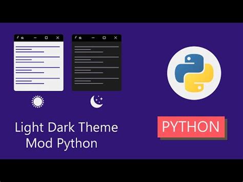 Dark Mode And Light Mode Tkinter Python YouTube