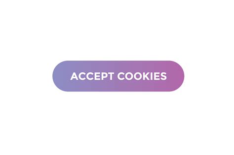 Accept Cookies Button Web Banner Templates Vector Illustration