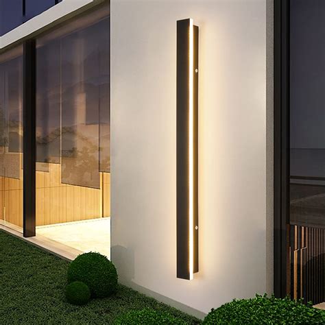 Modern Outdoor Long Led Porch Lights 31 W Tricolor Light 3000k4500k