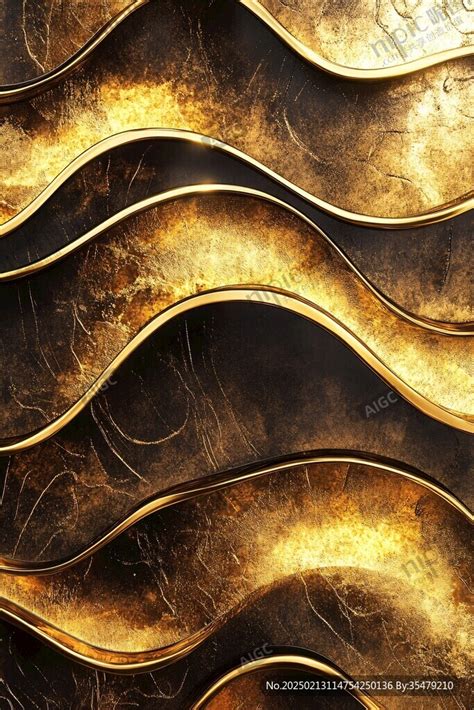 Ai创作图飘逸金线背景墙 3d立体金属花纹 汇聚凝聚缠绕金色质感 立体金属花纹 渐变金属色花纹 金色质感线条酒店壁画 质感金属花纹 质感金色线条 4d金色线条艺术 金属立体花纹 浮雕金色波浪纹