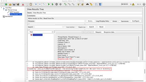 Performance Smtp Sampler Executes Receives Ioexeception While Sending