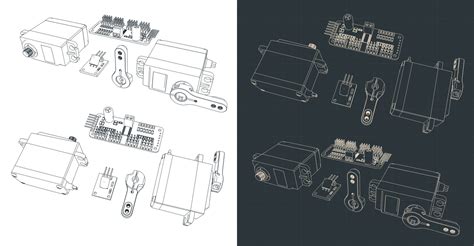Servo Motor Kit 46331871 Vector Art At Vecteezy