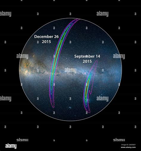 Ligo Gravity Wave Detections Map Of The Southern Celestial Hemisphere Showing The Approximate