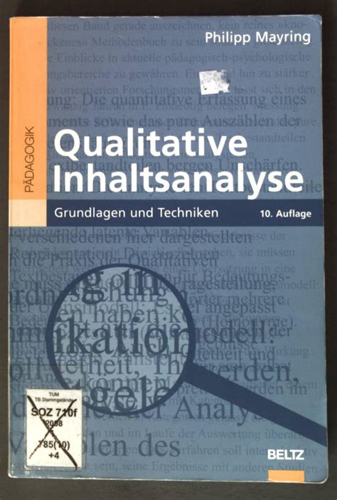 Mayring Qualitative Inhaltsanalyse Zvab
