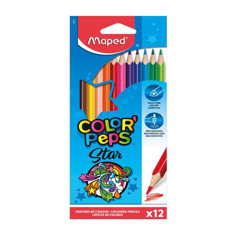 MAPED COLOR'PEPS STAR- BOX OF 12 PENCILS - Thef:;llstop