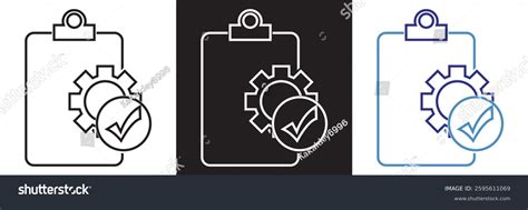 Best Practices Icon Containing Workflow Guidelines Stock Vector Royalty Free 2595611069