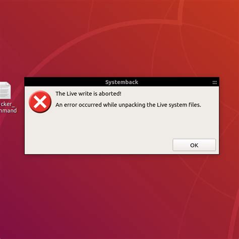 An Error Occured While Unpacking The Live System Files · Issue 13